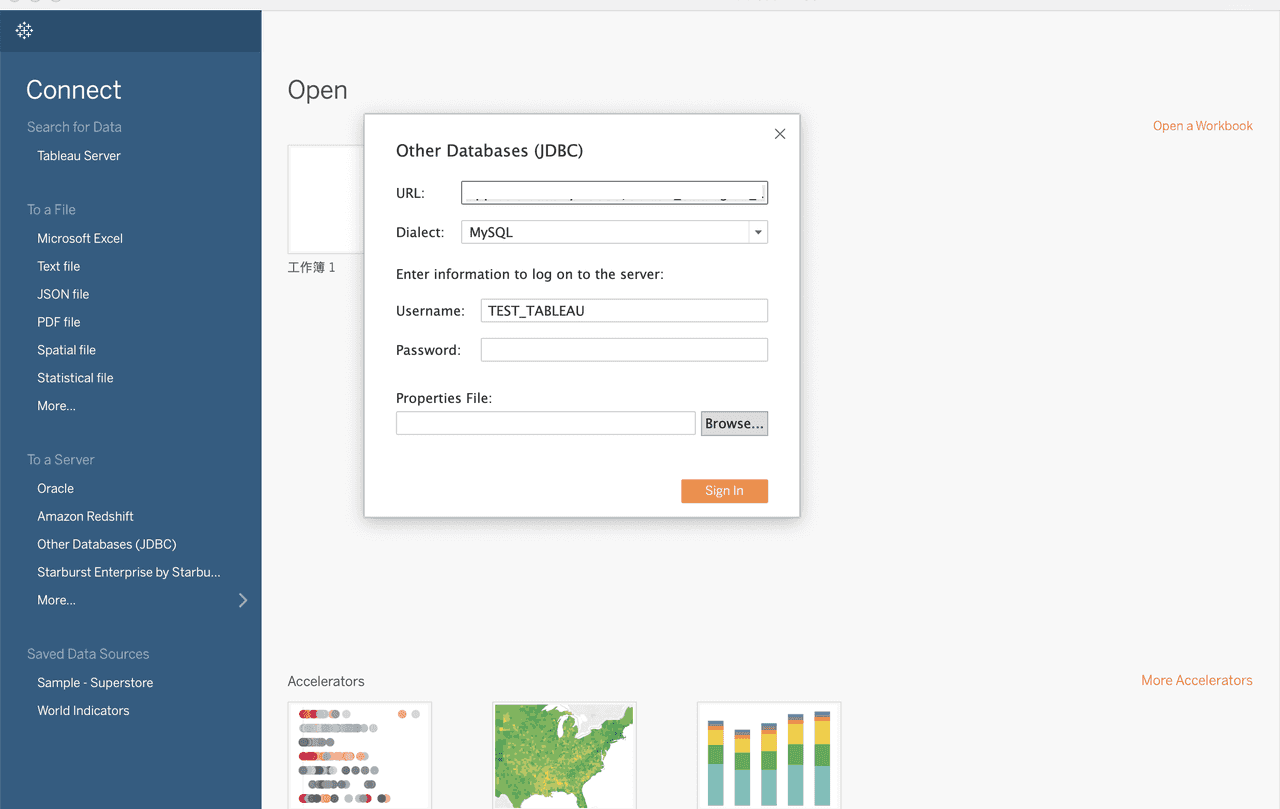 Tableau Desktop @ Tableau_Desktop @ CelerData Docs